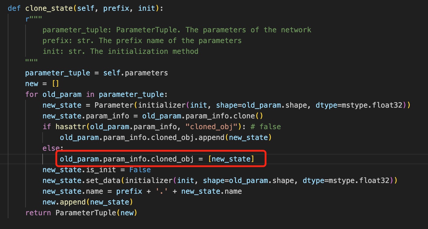 Attributeerror Mindspore C Expression Paraminfo Object Has No Attribute Cloned Obj · Issue